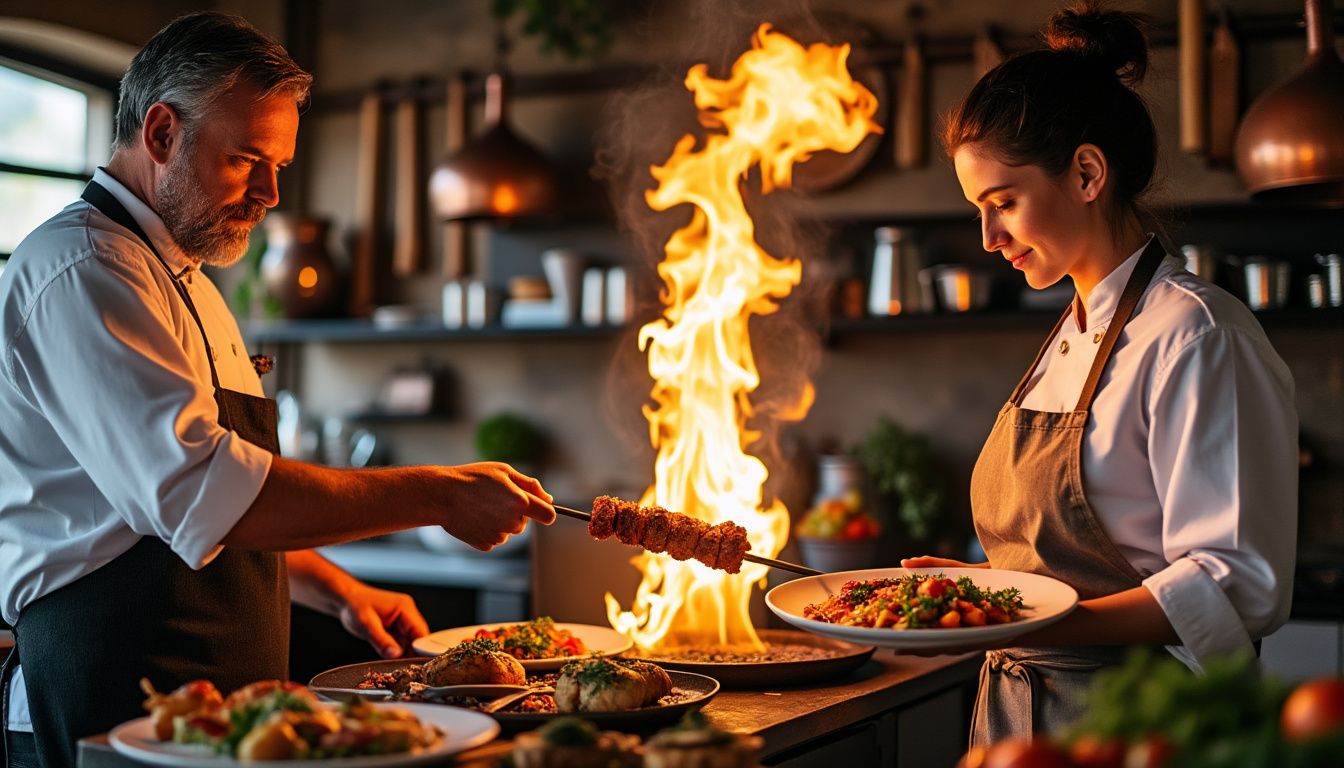 Le flambadou revisité : deux restaurateurs de Narbonne enflamment la ...